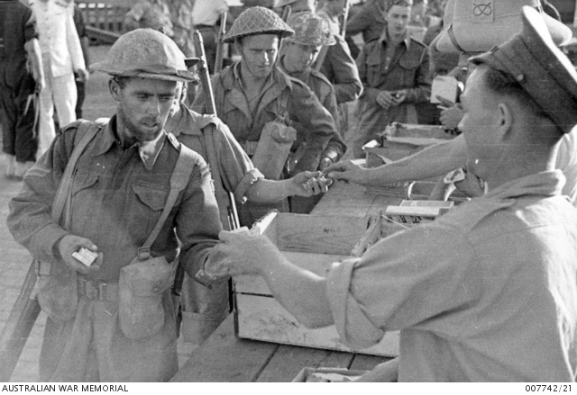 After leaving the destroyer which brought them back to Alexandria ...