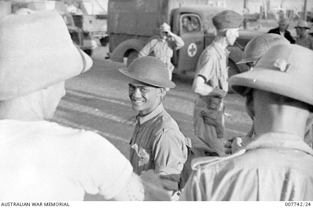 This soldier from the 6th Division who had been in the fighting on ...