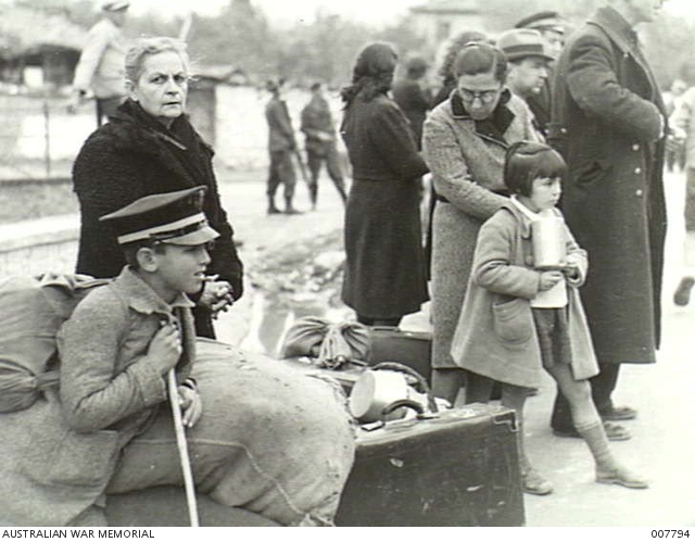 GREECE. VILLAGERS FROM THE SURROUNDING COUNTRY SIDE CONGREGATE AT ...
