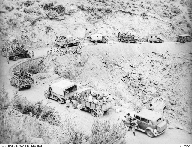 SOUTH AFRICANS ADVANCE INTO ABYSSINIA - TRANSPORTS CARRYING TROOPS ...