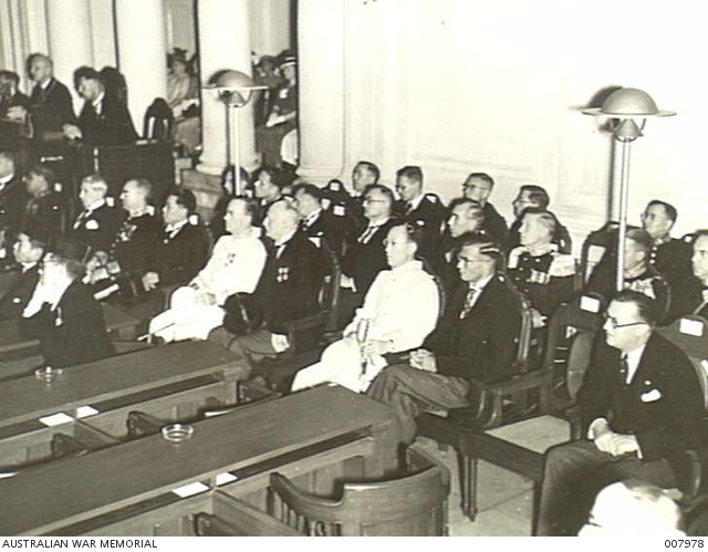 BATAVIA JAVA. THE DIPLOMATIC CORPS AT THE OPENING SESSION OF THE ...