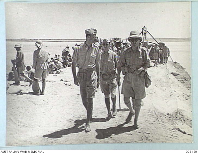 DURING HIS VISIT TO HABBANIYA, CAPTAIN JAMES ROOSEVELT, SON OF THE ...