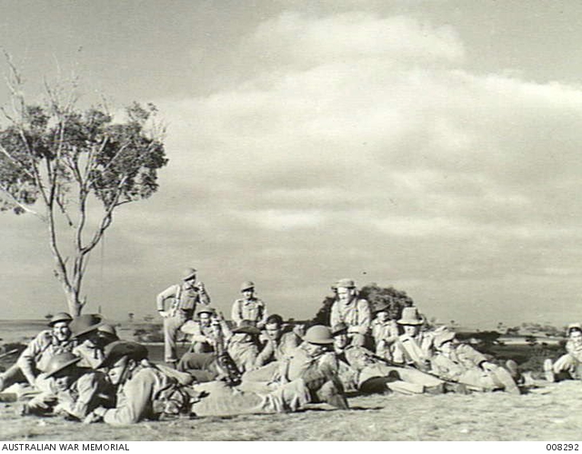 A.I.F. AT DARLEY CAMP. NEAR BACCHUS MARSH. VICTORIA. TROOPS RESTING ...