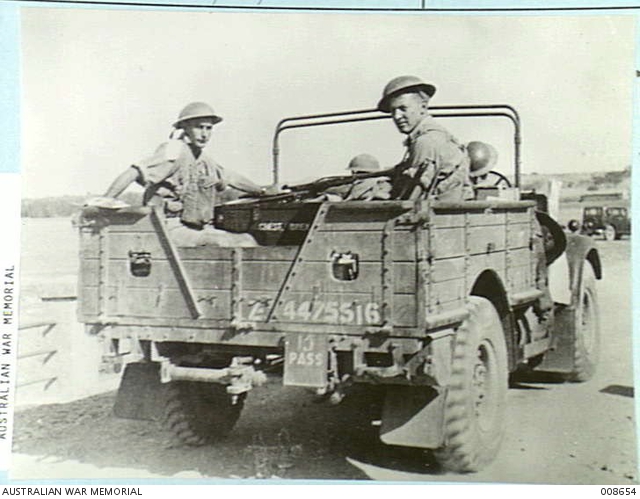 AUSTRALIAN SOLDIERS DURING EXERCISES IN CYPRUS. HERE THEY SPEED OFF TO ...
