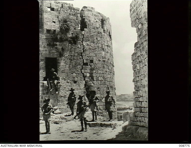 Syria. Although this ancient castle of the crusaders was used by the ...