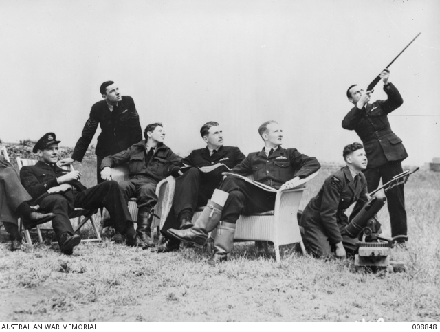 Lincolnshire, England. Keeping their eyes in. Pilots of No. 452 ...