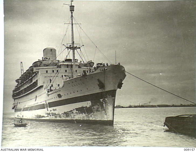 ARRIVAL OF HOSPITAL SHIP "ORANJE". HOSPITAL SHIP ENTERING PORT ...
