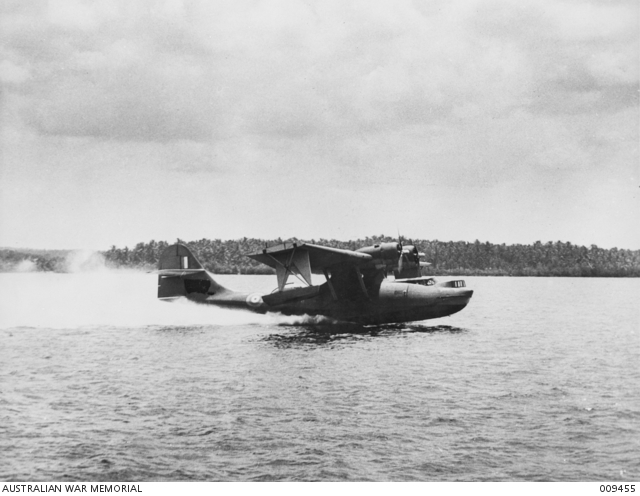 AN AMERICAN-BUILT CATALINA FLYING BOAT. THESE FLYING BOATS MAKE THEIR ...