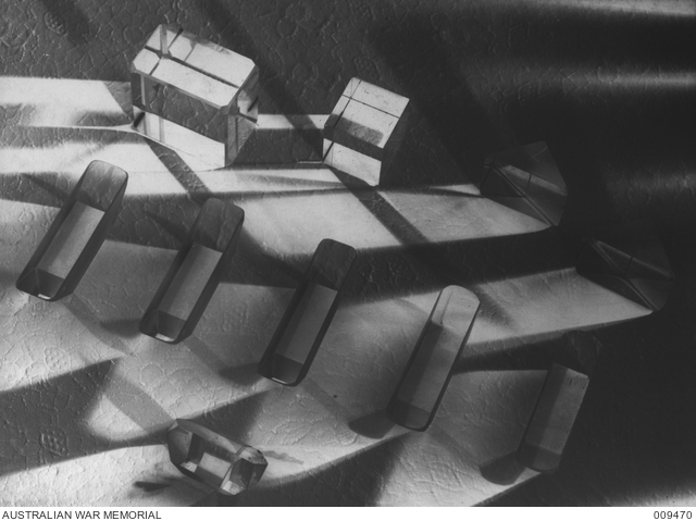 OPTICAL PRISMS, MANUFACTURED BY J.W. HANDLEY - RICHMOND. (NEGATIVE BY E ...
