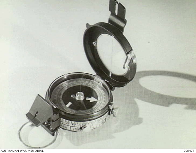PRISMATIC COMPASS, MANUFACTURED BY J.W. HANDLEY - RICHMOND. (NEGATIVE ...