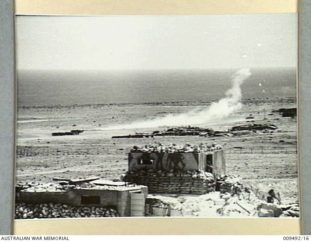 TOBRUK. SHELLS FROM "BARDIA BILL" FALL REGULARLY EACH DAY. THEY SELDOM ...