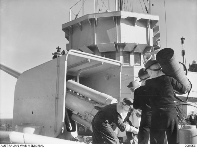 Ratings intensify training on the new corvette HMAS Maryborough which ...
