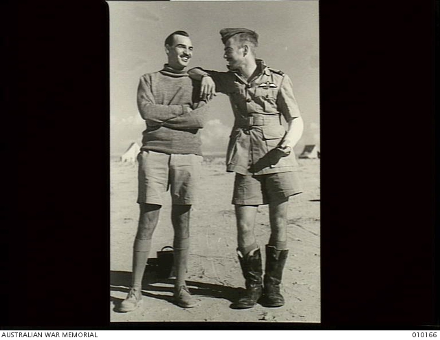 Western Desert. Two RAAF members awarded the DFC, for determination ...