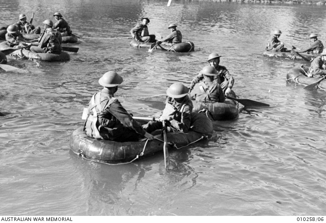 During a training exercise involving a river crossing, a company of ...