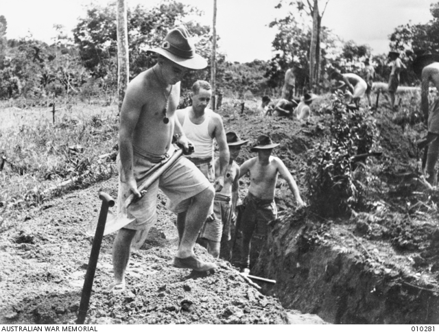 A.I.F. IN MALAYA. UNDERGROUND FORTIFICATIONS AND EXTENSIVE SYSTEMS OF ...