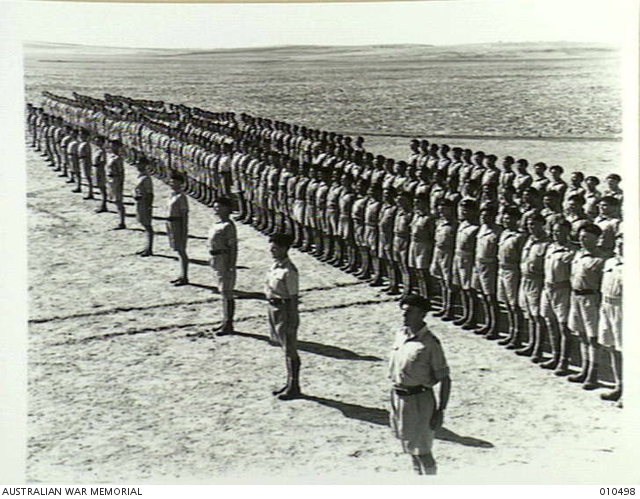 PALESTINE. PARADE OF THE 6TH AUSTRALIAN DIVISIONAL CAVALRY REGIMENT AT ...