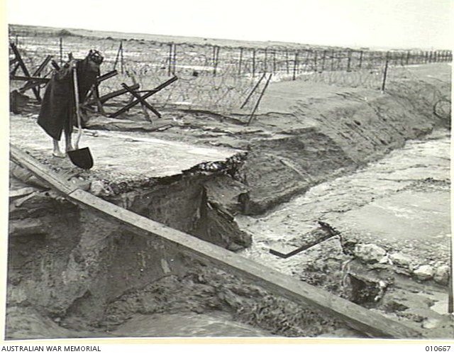 WITH TANKS, PLANES AND TRANSPORTS IN POSITION ON HIGH LAND IN LIBYA ...
