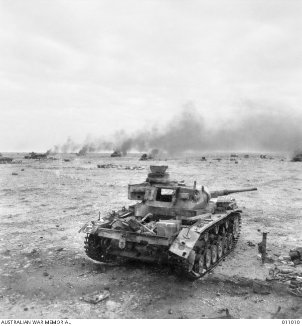 TANKS AND MOTOR VEHICLES UNDER REPAIR AT A GERMAN FIELD WORKSHOP UNIT ...