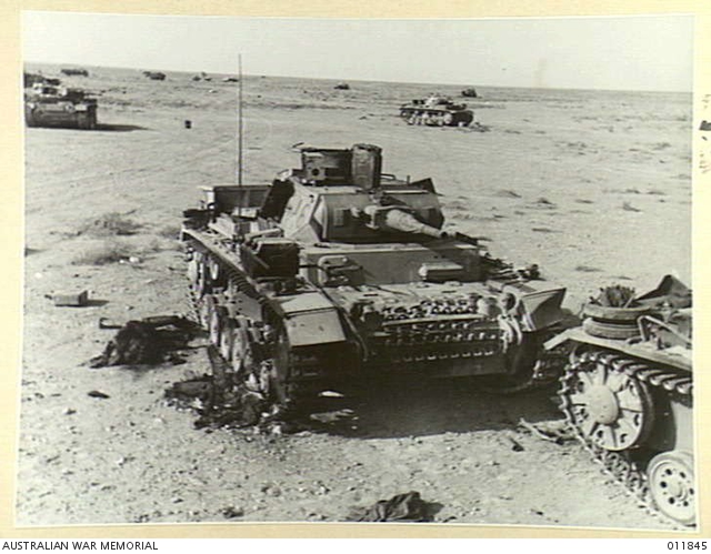 CAPTURED AND DESTROYED GERMAN PANZERKAMPFWAGEN III MEDIUM TANKS ROUND ...