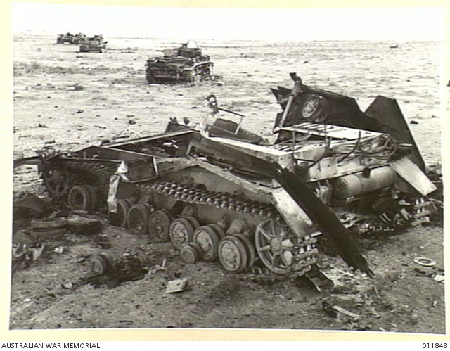 CAPTURED AND DESTROYED GERMAN PANZERKAMPFWAGEN IV MEDIUM TANKS ROUND ...