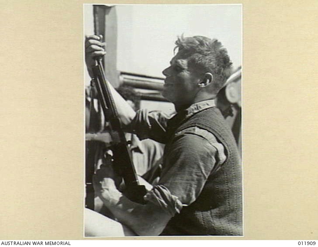 M.S. SOPHOCLES. GETTING READY FOR THE BIG STOUSH WHEN IT COMES. TROOPER ...