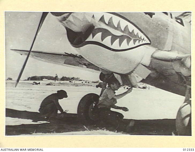 THE WAR COMES TO BURMA. ONE OF THE A.V.G. TOMAHAWKS REFUELLED AND ...