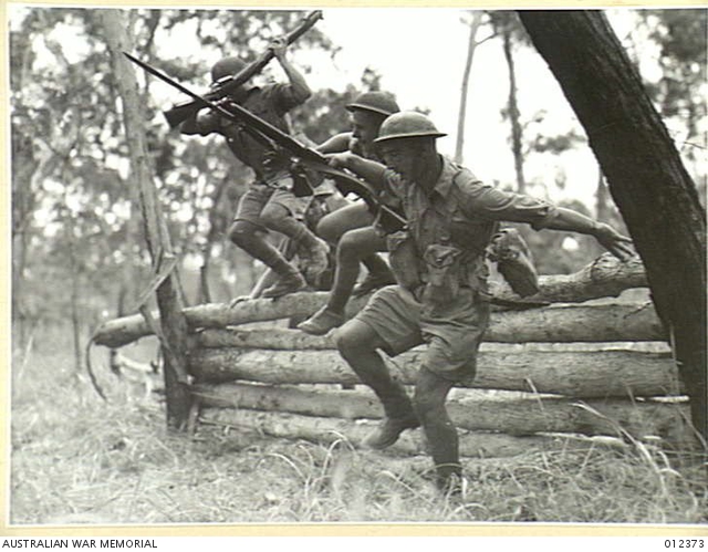 PHOTOS FROM A FORWARD BATTLE STATION. TOUGHENING-UP THE AUSTRALIAN ...