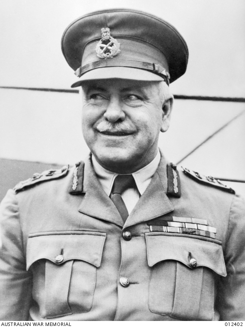 GENERAL SIR THOMAS BLAMEY, K.C.B., C.M.G., D.S.O., COMMANDER IN CHIEF ...