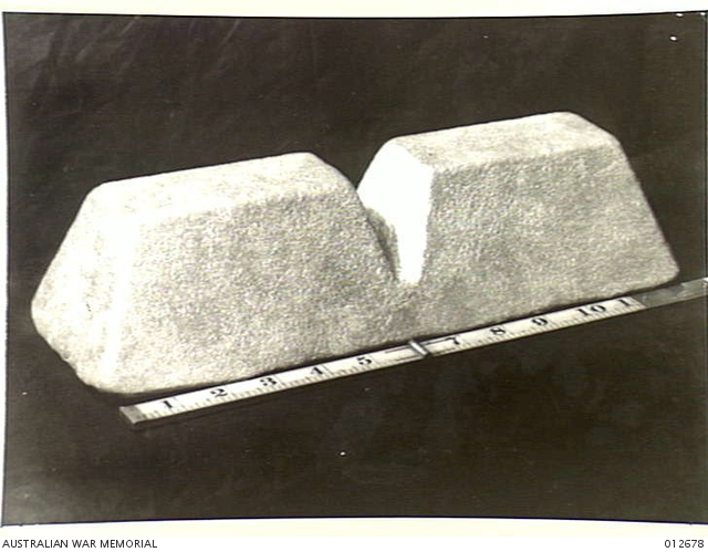 STANDARD B.H.P. MAGNESIUM INGOT, 12 3/4 IN. LONG, 4 1/2 IN. WIDE BY 3 1 ...