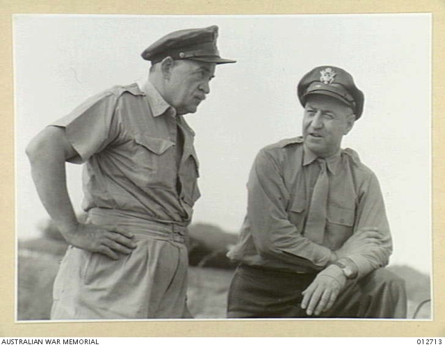 MAJOR-GENERAL RALPH ROYCE (RIGHT) AND BRIGADIER-GENERAL MICHAEL SCANLON ...