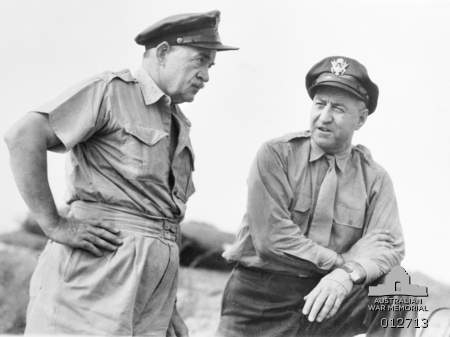 MAJOR-GENERAL RALPH ROYCE (RIGHT) AND BRIGADIER-GENERAL MICHAEL SCANLON ...