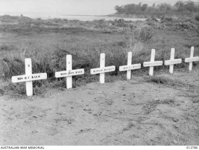 Darwin, Northern Territory. 1942-02. Graves of civilian personnel ...