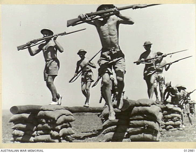 OBSTACLE TRAINING (DITCH CROSSING) PREPARATORY TO THE COURSE. (NEGATIVE ...
