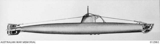 JAPANESE MIDGET SUBMARINE WHICH TOOK PART IN THE UNSUCCESSFUL ATTACK IN ...