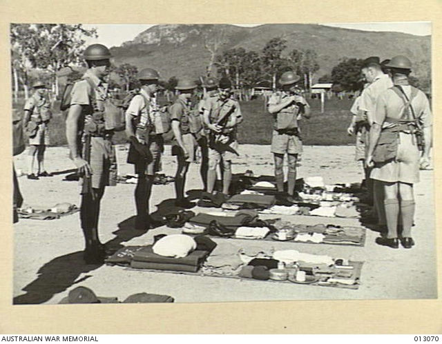RIFLES WERE INSPECTED WHEN THIS AUSTRALIAN FIGHTER SQUADRON WAS ...