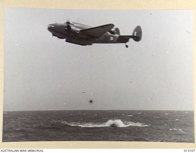 THE BOMB IS DROPPED. NOTE THE OPEN BOMB DOORS. (NEGATIVE BY MCNEIL ...