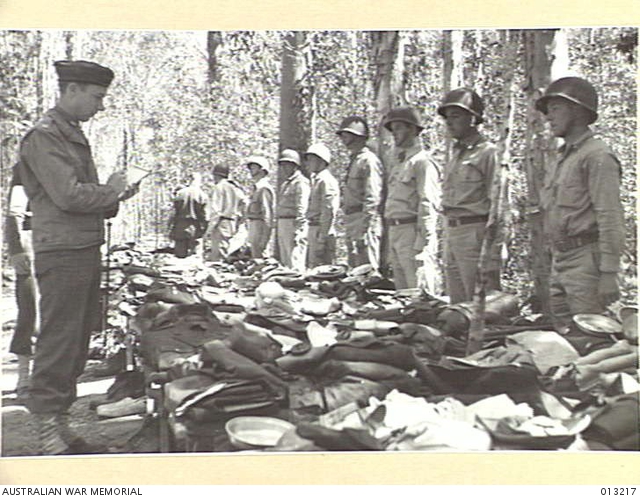 THE PERIODIC KIT INSPECTION, KNOWN TO U.S. TROOPS AS THE "SPOT SHOWDOWN ...