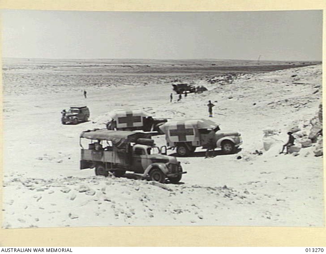 A RED CROSS OUTPOST IN THE WESTERN DESERT. THIS PICTURE WAS TAKEN ...