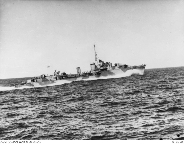 H.M.A.S. "ARUNTA", AUSTRALIAN-BUILT TRIBAL CLASS DESTROYER UNDERGOES ...
