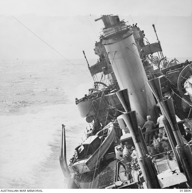 NEW TRIBAL-CLASS DESTROYER, H.M.A.S. "WARRAMUNGA", ON HER TRIALS. THE ...