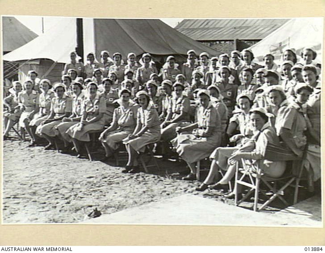 A GROUP OF VOLUNTARY AID DETACHMENT NURSES (V.A.D'S) ON SERVICE IN THE ...