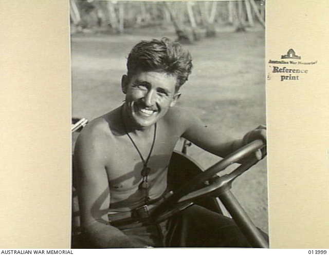 BUNA, PAPUA. THIS CHEERFUL JEEP DRIVER IS NX68134 GUNNER RAY MILSTEAD ...