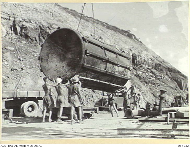 The Royal Australian Navy on boom defence duty at Darwin harbour. A ...