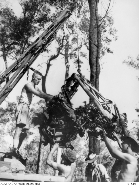 NORTHERN AUSTRALIA. JAPANESE AIR RAID ON DARWIN ON 20 JUNE 1943, WHEN ...