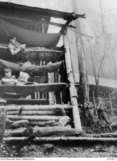 Mount Tambu, New Guinea. The Australian Army Advanced Dressing Station ...