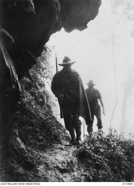 NEW GUINEA. MOUNT TAMBU. LT. STAN CONDON, A.I.F. OF MUDGEE, N.S.W ...