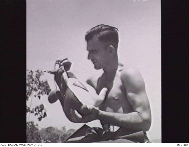 Informal portrait of QX7492 Private Owen George Priest from Brisbane ...