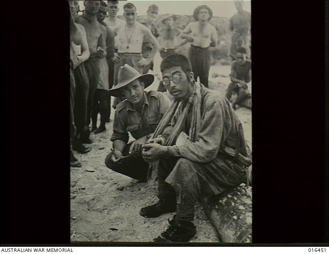 New Guinea. This Japanese prisoner of war (POW) was left behind by his ...