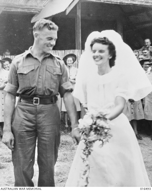 New Guinea. The bride and groom, Sergeant Ian Hatcher AIF, and Private ...