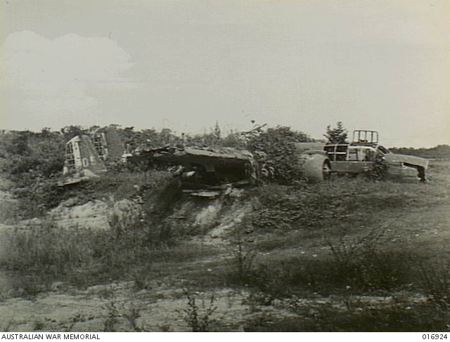 New Guinea. Twin engine Japanese Mitsubishi G3M medium bomber aircraft ...